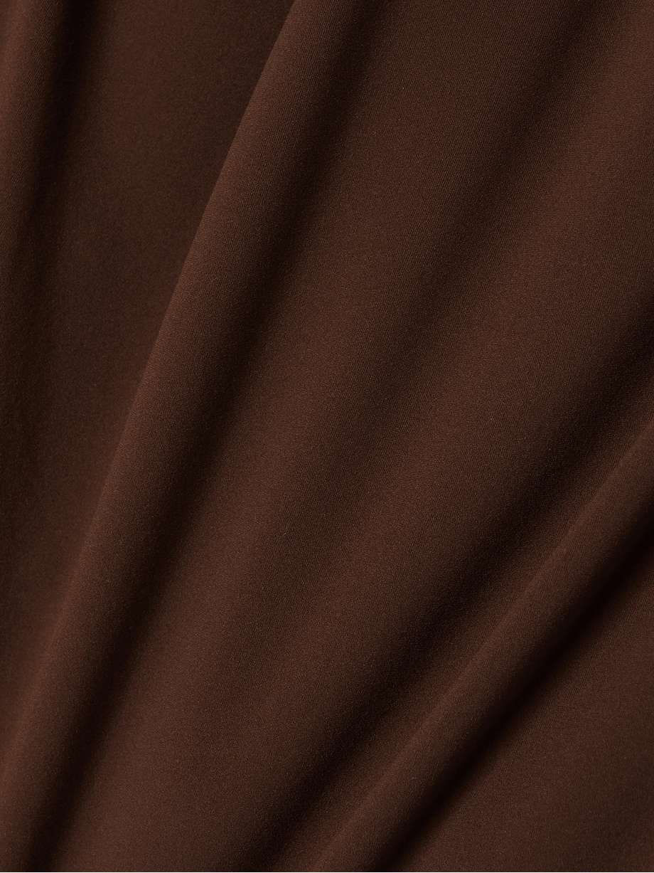 SKIMS Fits Everybody Square Neck Bodysuit - Cocoa | NET-A-PORTER