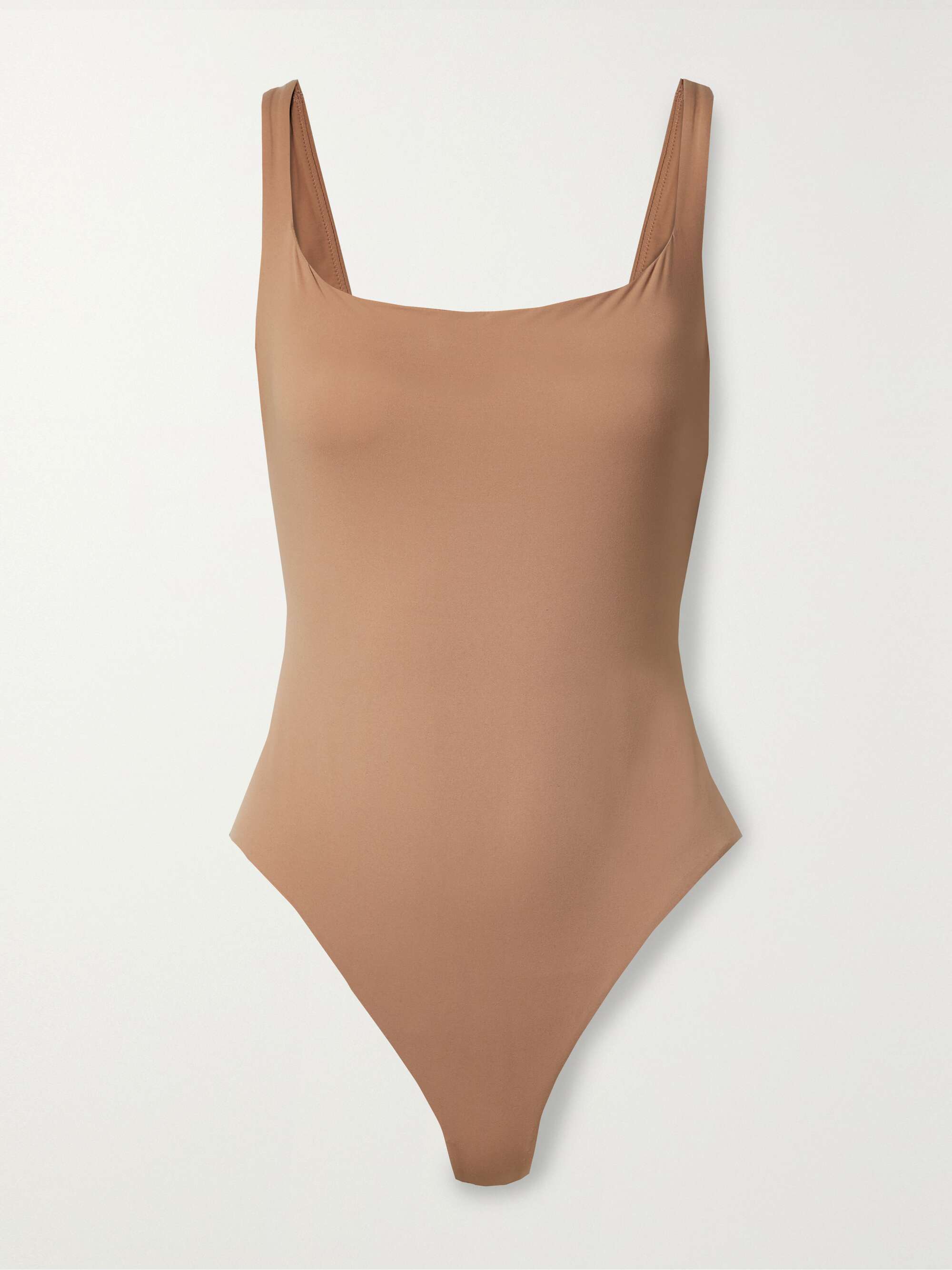 SKIMS Fits Everybody Square Neck Bodysuit - Sienna | NET-A-PORTER