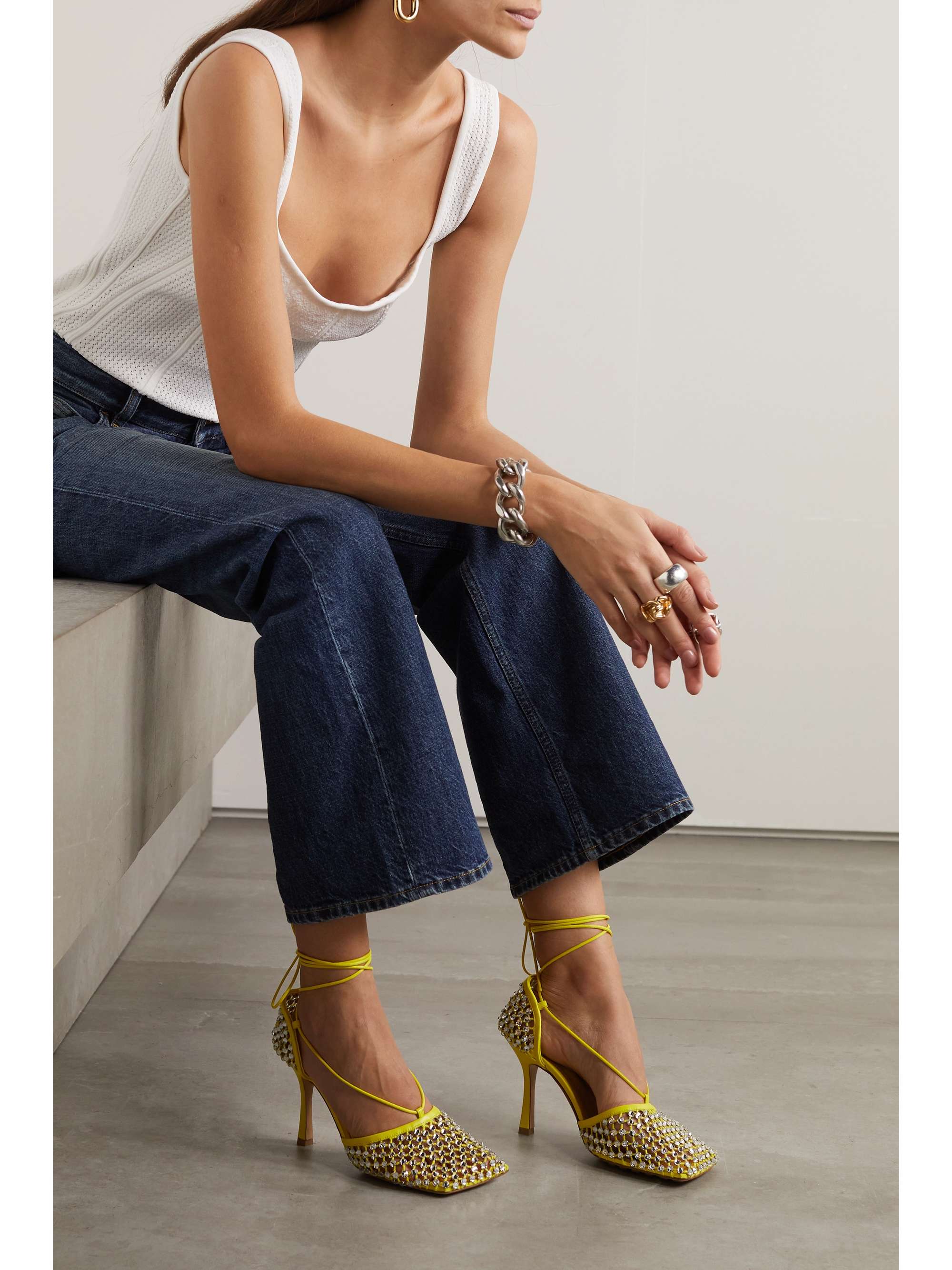 Bottega Veneta Crystal Pumps at Christian Liao blog