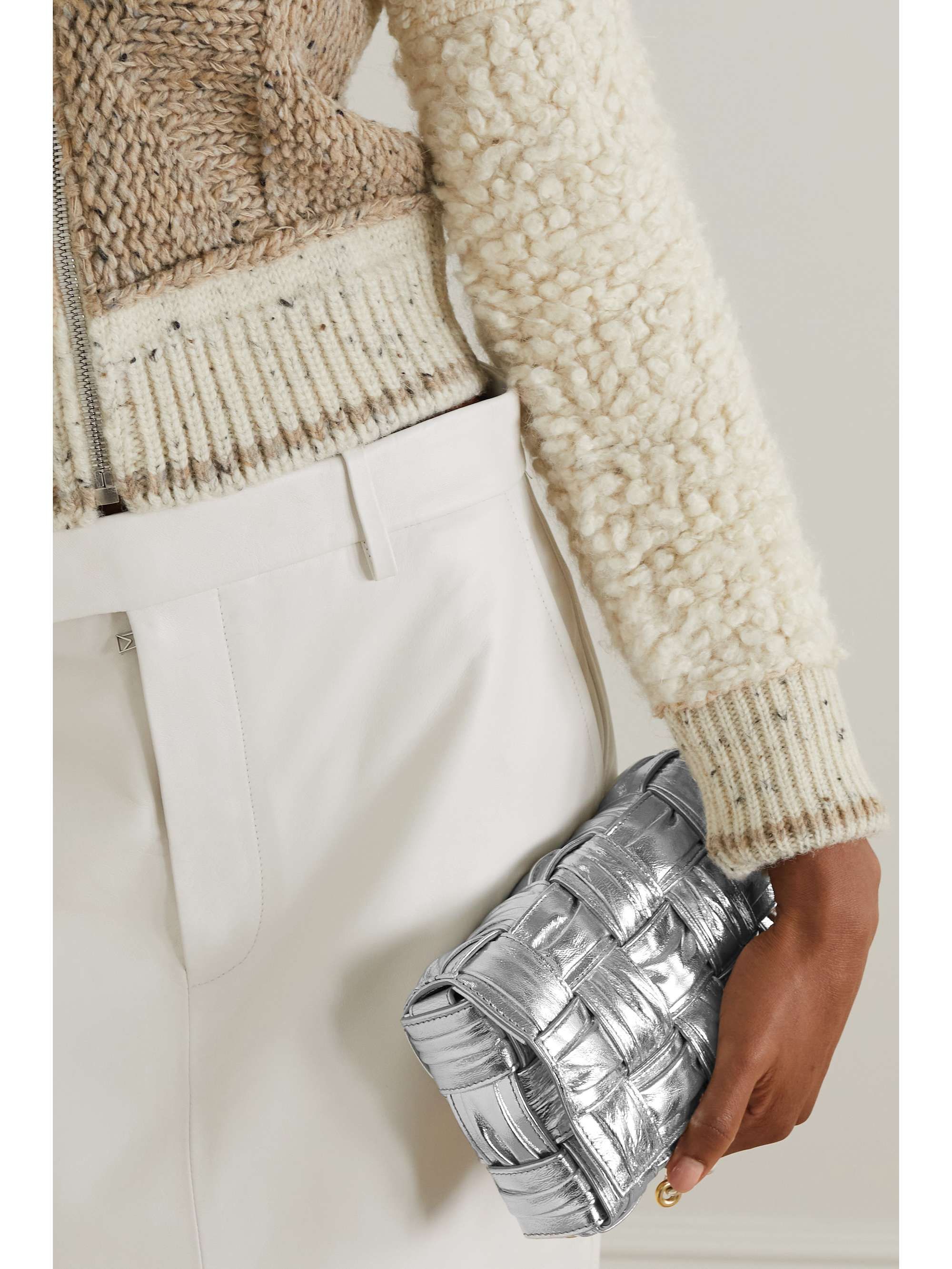 BOTTEGA VENETA Cassette intrecciato padded leather shoulder bag | NET-A ...