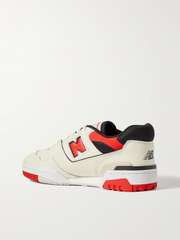 NEW BALANCE 550 mesh-trimmed leather sneakers | NET-A-PORTER