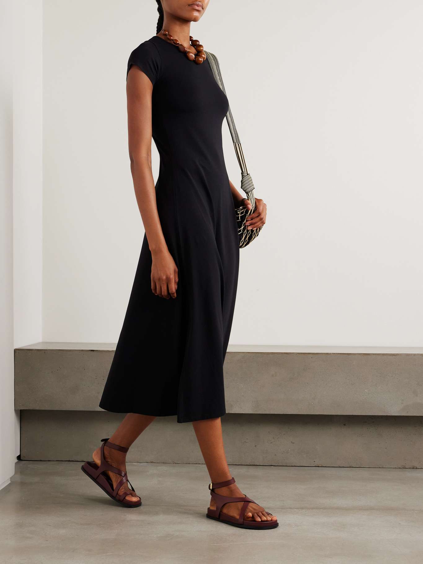 ANOTHER TOMORROW + NET SUSTAIN Fitted Tee organic cotton and TENCEL ...