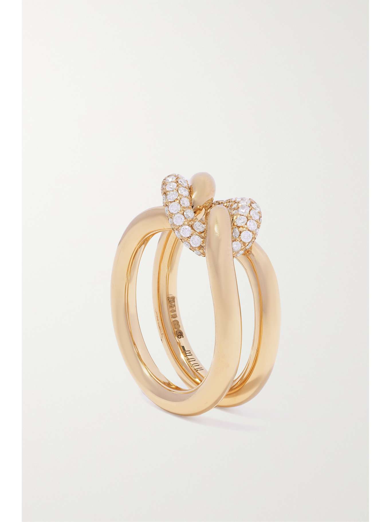 Gold Unity 18-karat gold diamond ring | MAOR | NET-A-PORTER