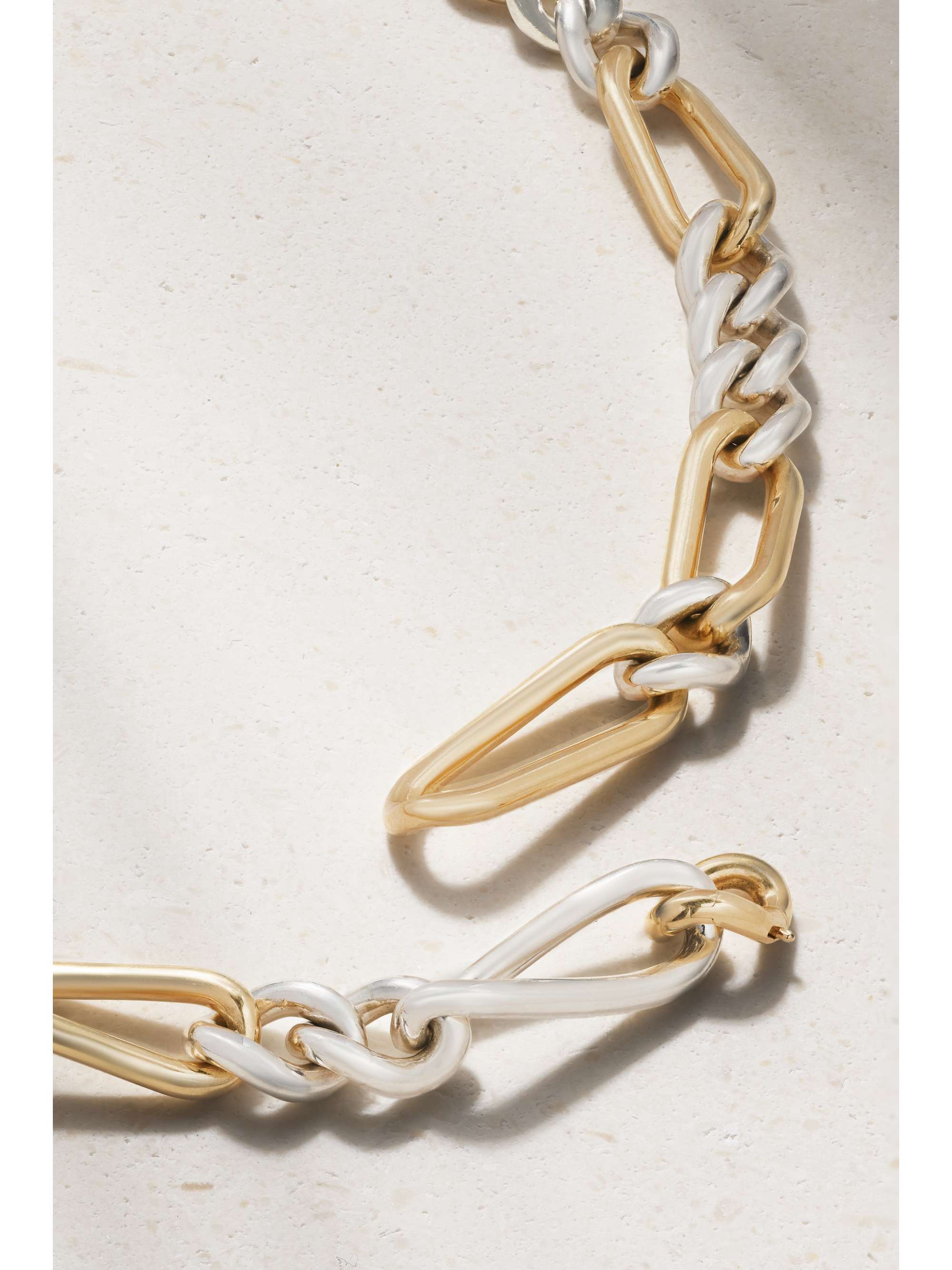 MAOR 18-karat gold and sterling silver choker | NET-A-PORTER