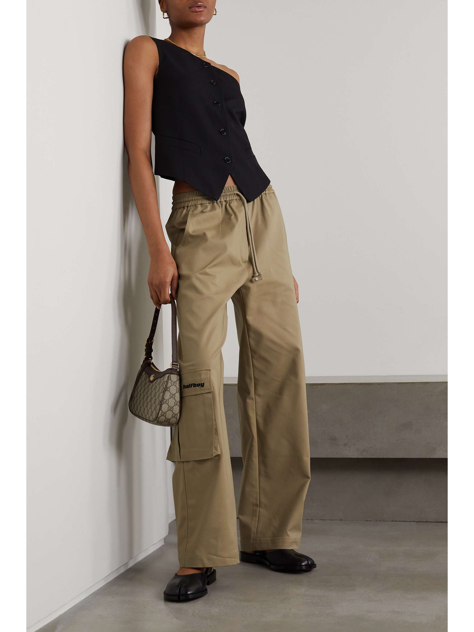 COTTON WIDE CARGO PANTS | graminees.net