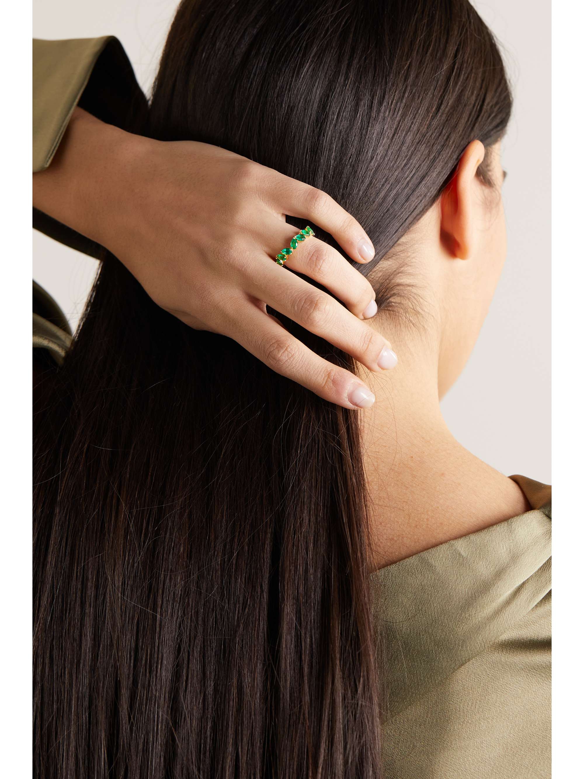 OCTAVIA ELIZABETH + NET SUSTAIN Nesting Gem 18-karat recycled gold ...