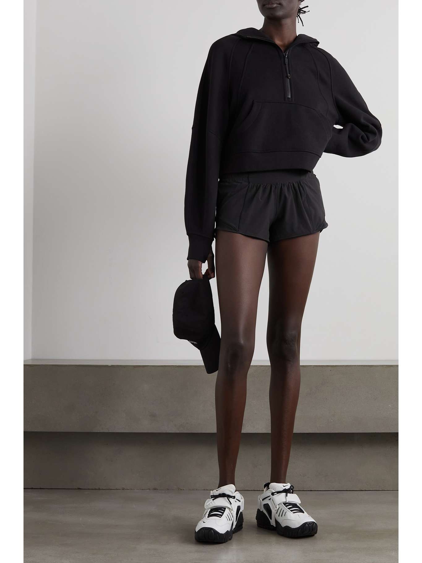 LULULEMON Hotty Hot low-rise mesh-paneled stretch recycled-Swift shorts ...