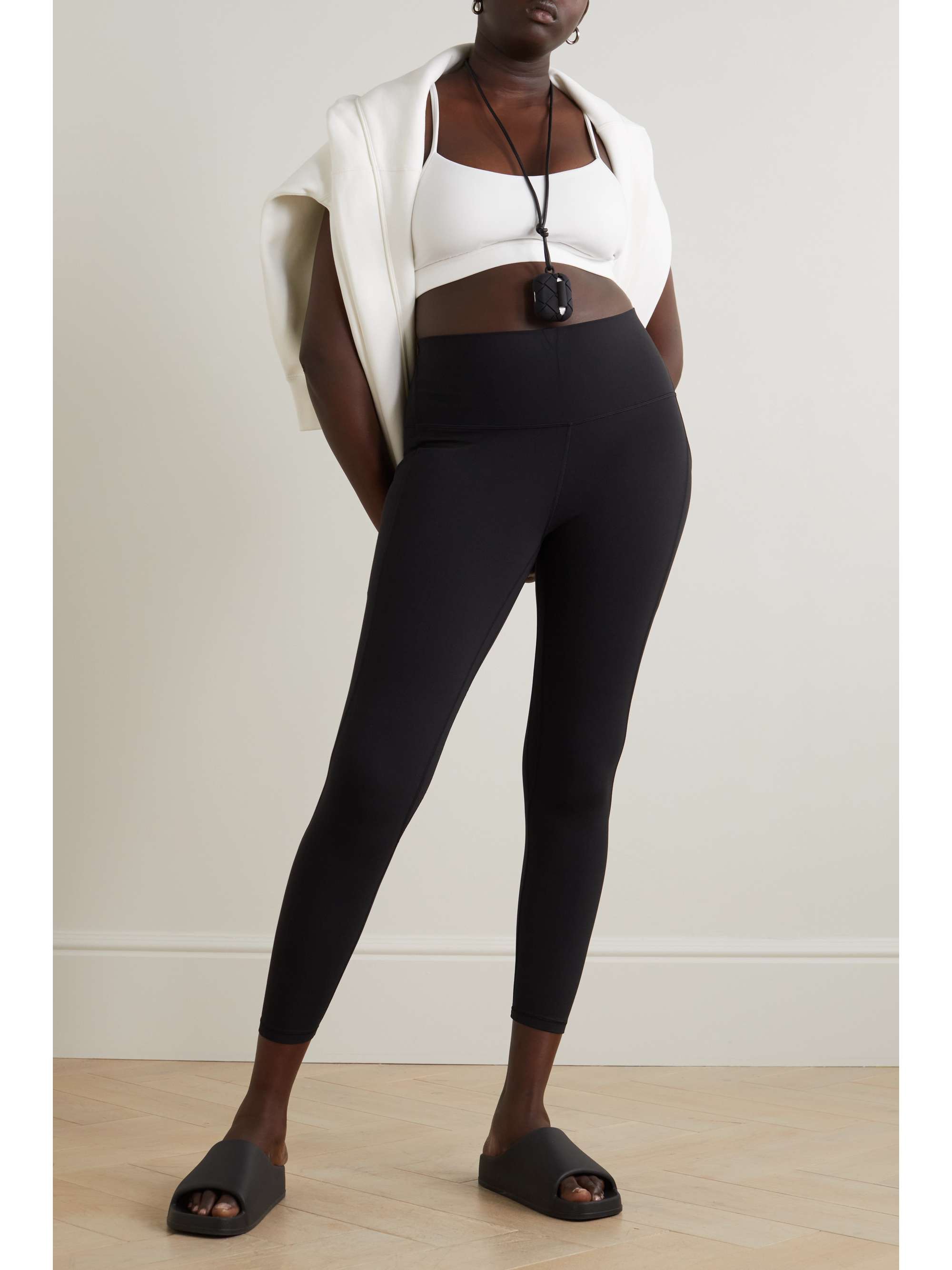 Lululemon Flow Y Bra Black And White