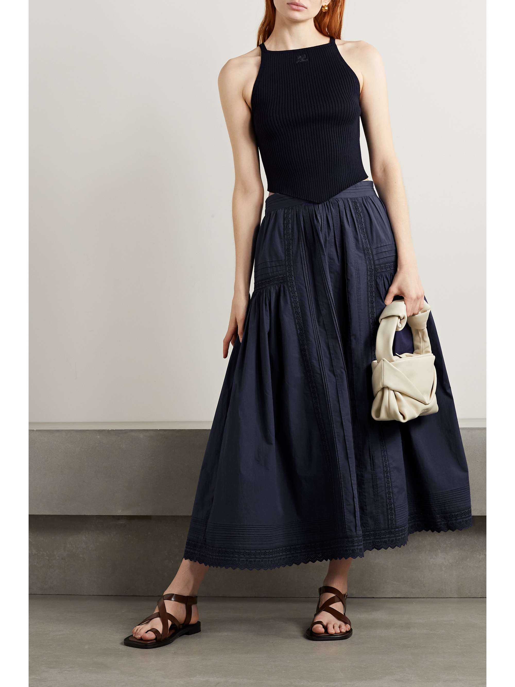 DÔen Net Sustain Sabina Broderie Anglaise Trimmed Pintucked Organic