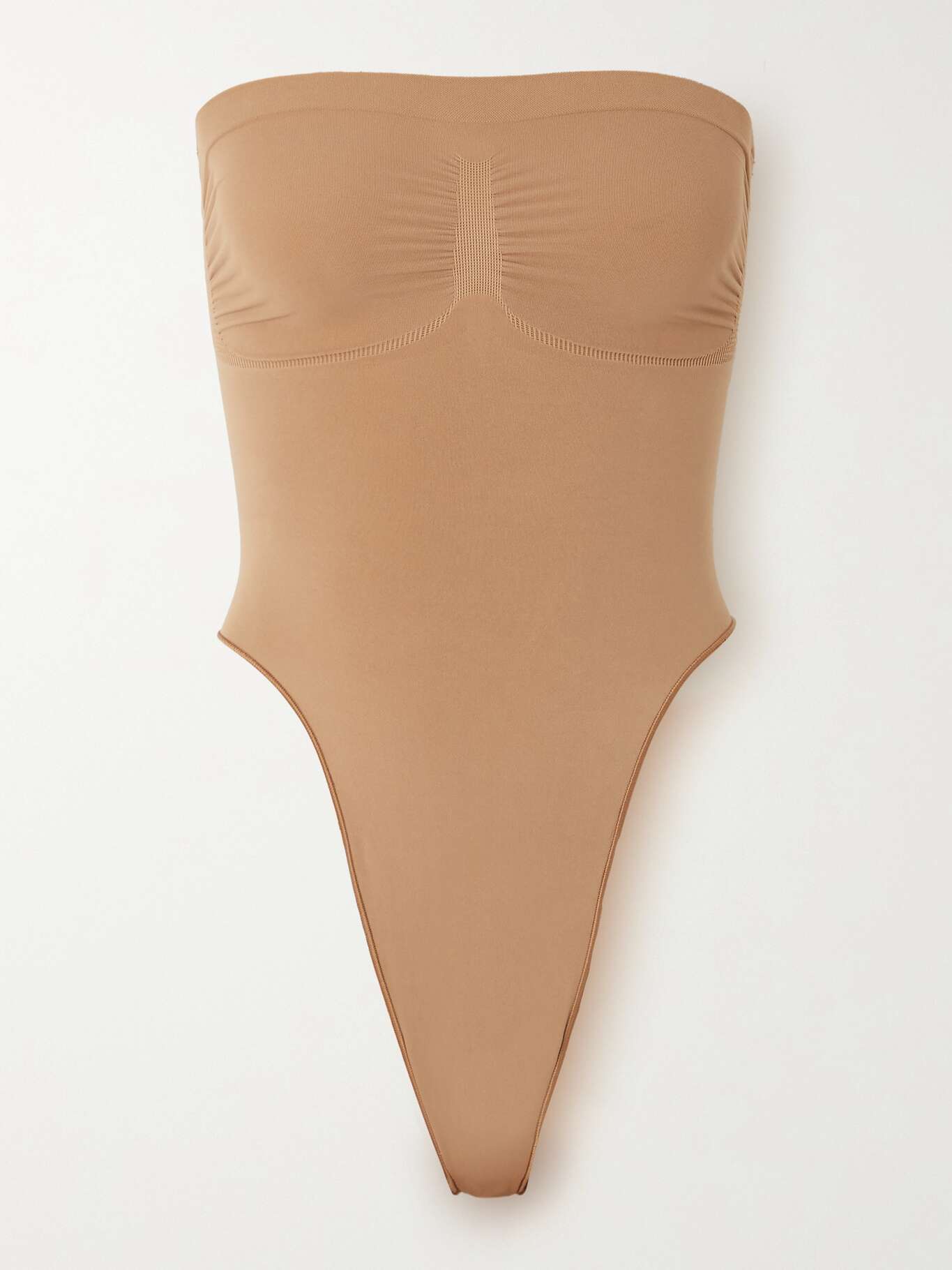 SKIMS Seamless Sculpt strapless thong bodysuit - Sienna | NET-A-PORTER