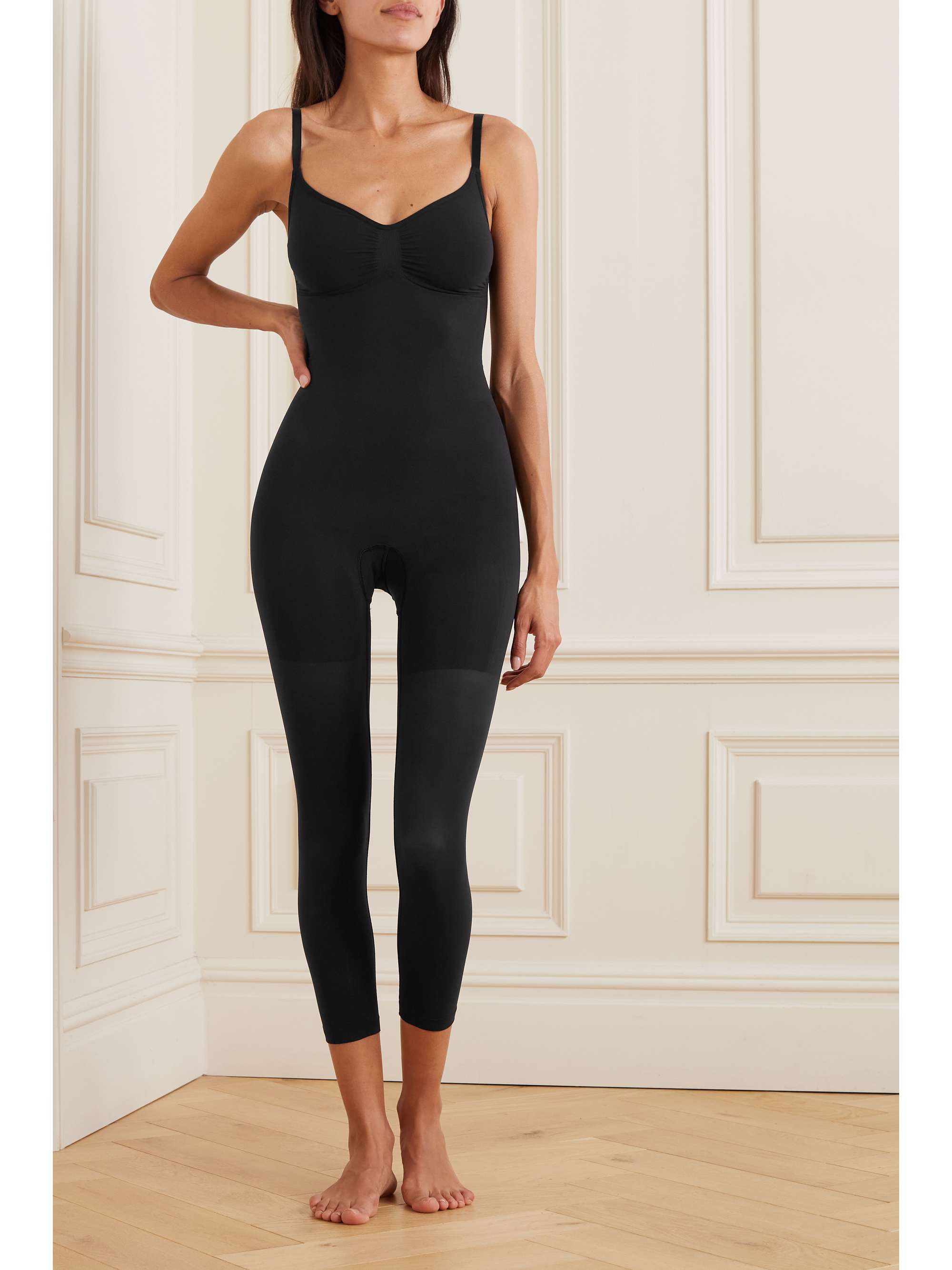 SKIMS Seamless Sculpt Catsuit - Onyx | NET-A-PORTER