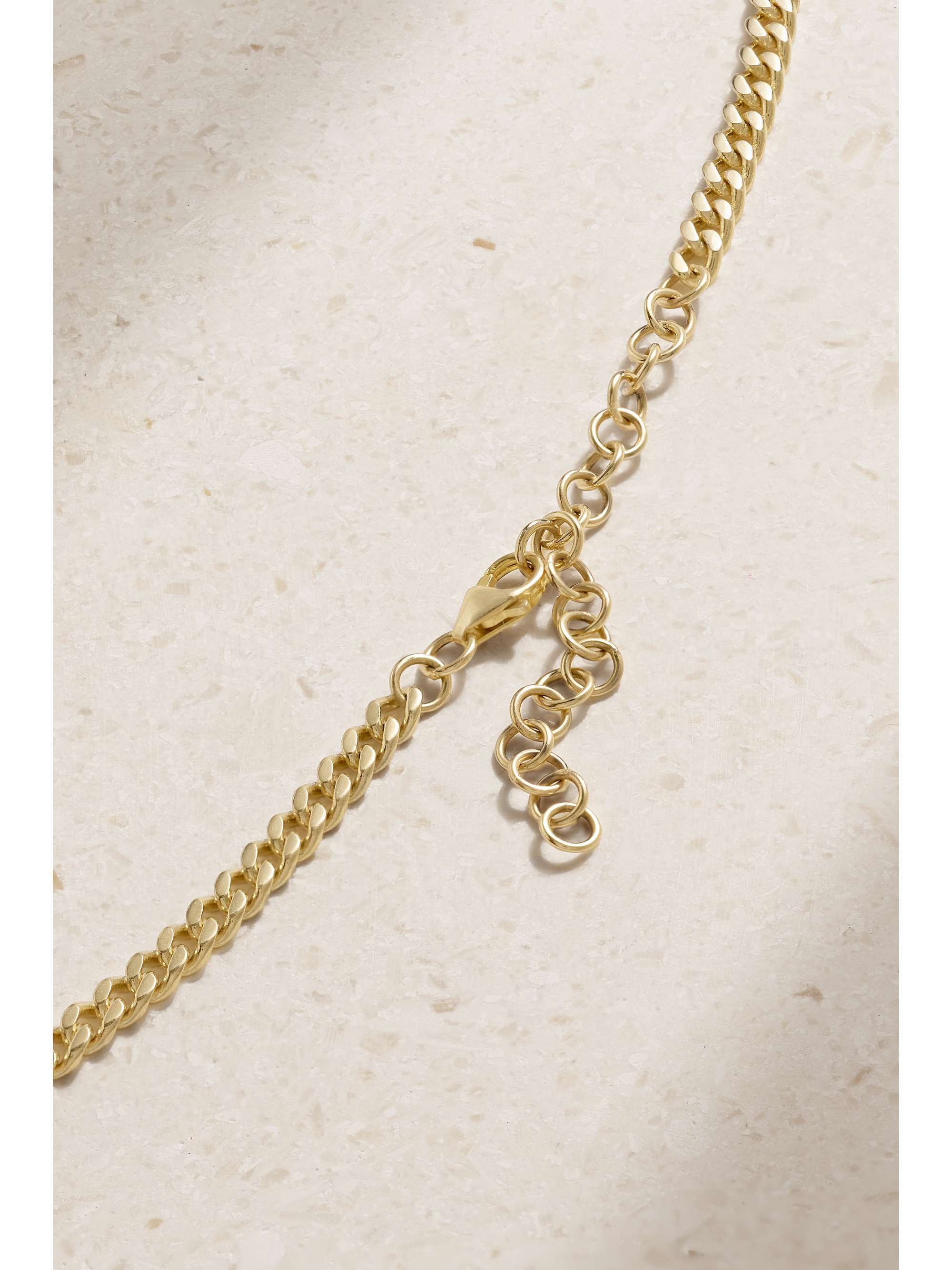 ROXANNE FIRST Super Duper Star 14-karat gold diamond necklace | NET-A ...