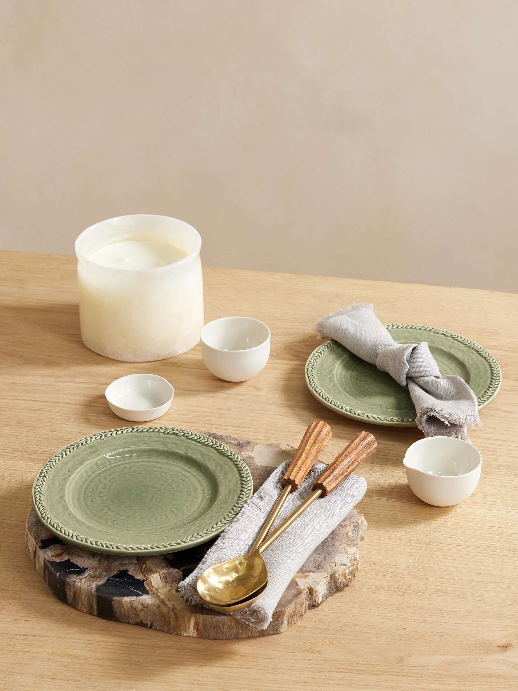 SOHO HOME Hillcrest set of four 21cm glazed stoneware side plates | NET ...