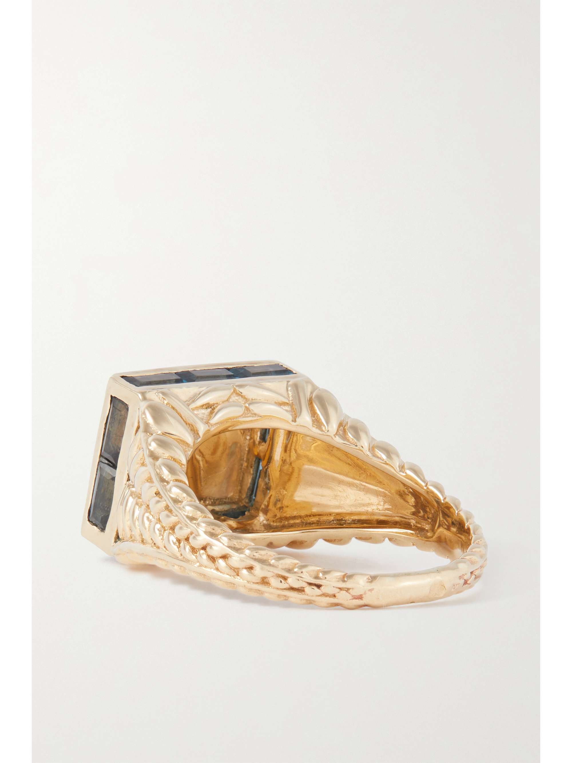 PASCALE MONVOISIN Poppy 9-karat gold topaz signet ring | NET-A-PORTER