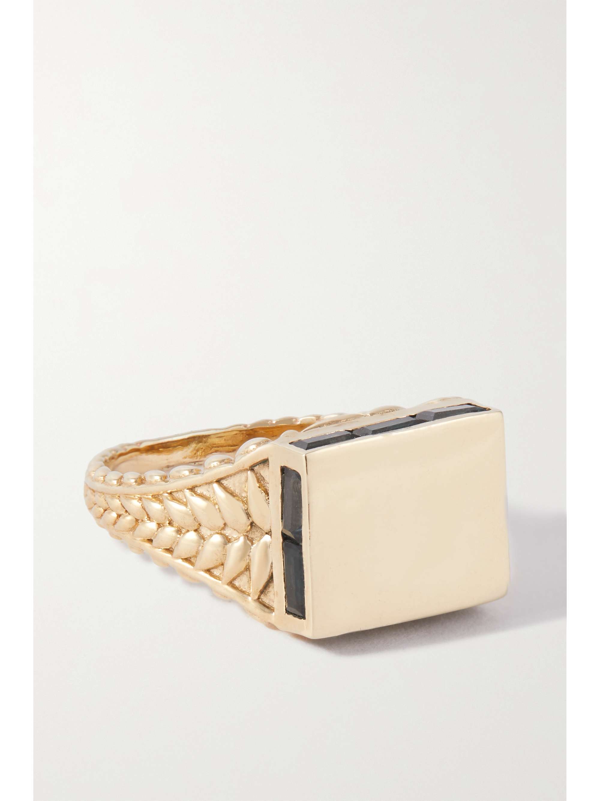 PASCALE MONVOISIN Poppy 9-karat gold topaz signet ring | NET-A-PORTER