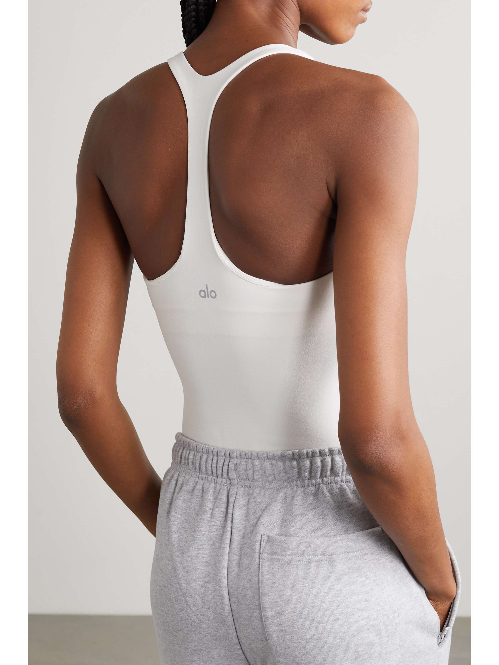 ALO YOGA Sleek Back stretch thong bodysuit | NET-A-PORTER