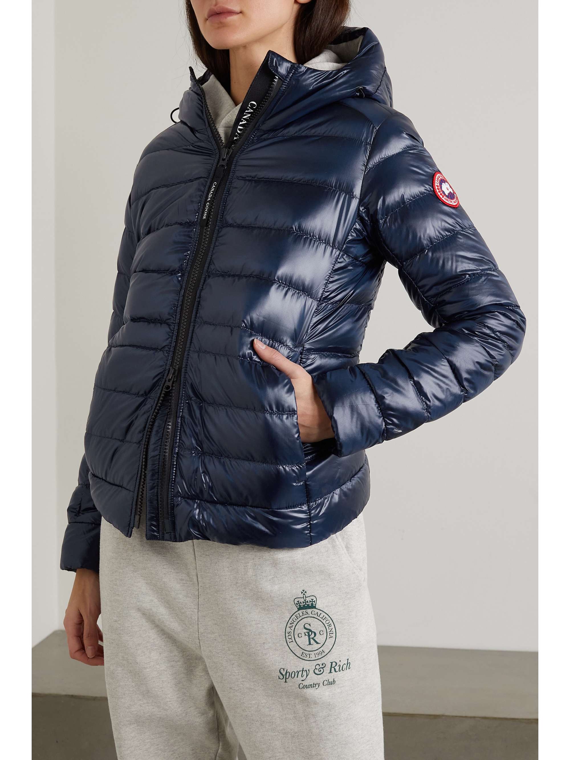CANADA GOOSE Cypress hooded quilted recycled-ripstop down jacket | NET ...