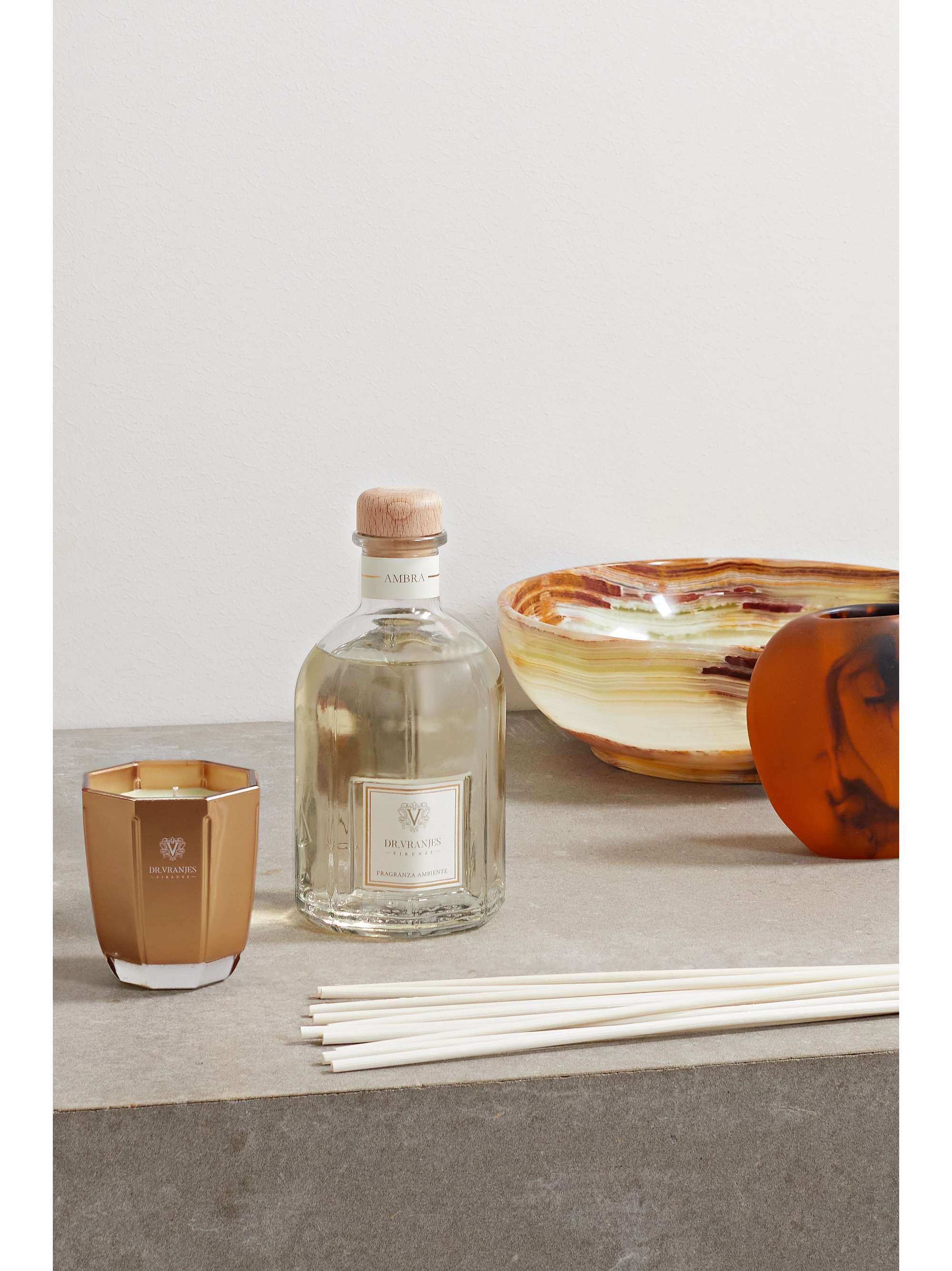 DR. VRANJES FIRENZE Scented Candle and Diffuser Gift Set - Gold | NET-A-PORTER