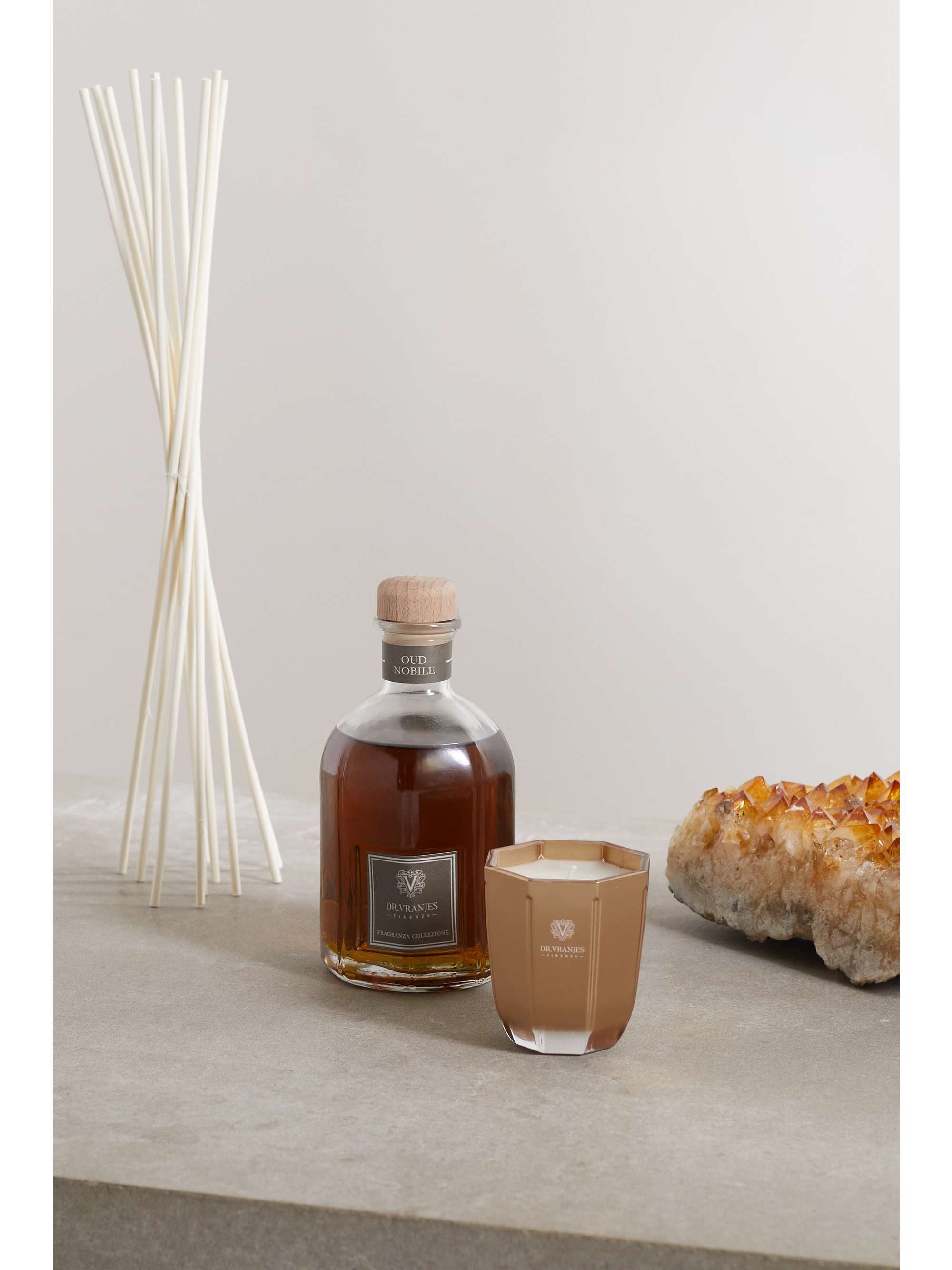 DR. VRANJES FIRENZE Scented Candle and Diffuser Gift Set - Oud Nobile ...
