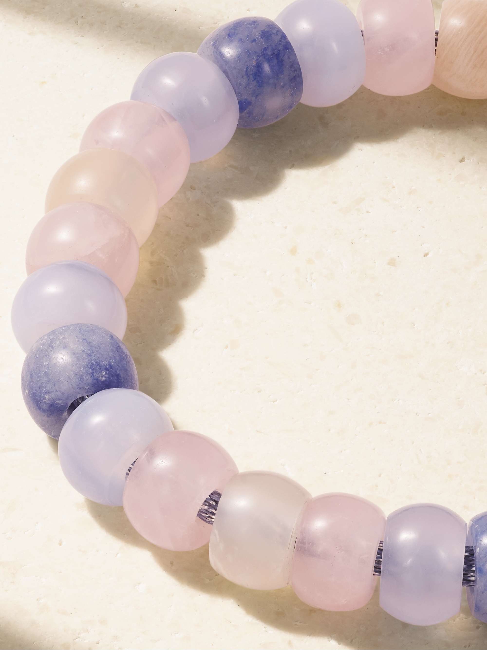 CAROLINA BUCCI Marfa FORTE Beads 18-karat gold and Lurex multi-stone ...