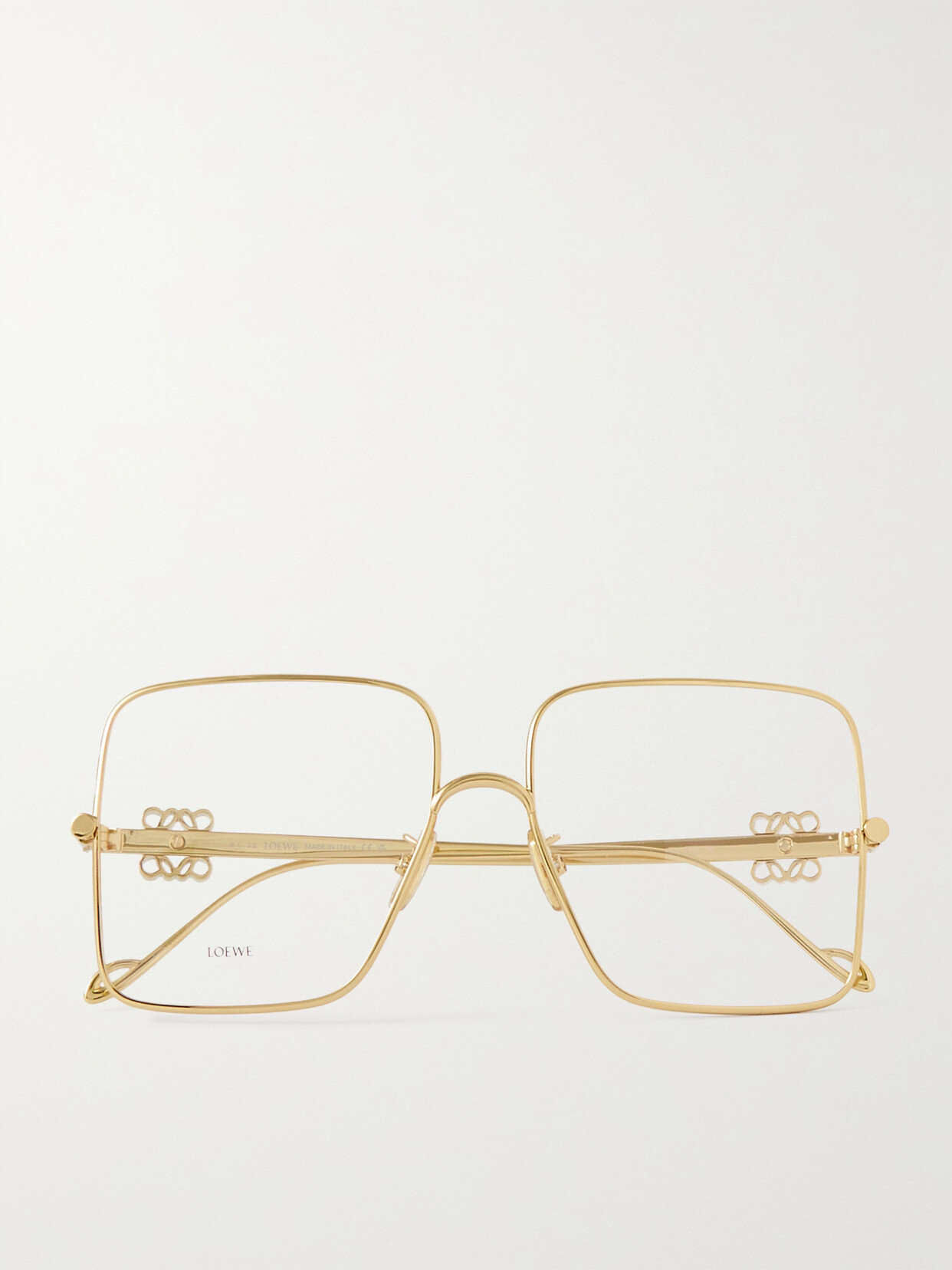 Loewe Oversized Square-frame Gold-tone Optical Glasses | ModeSens