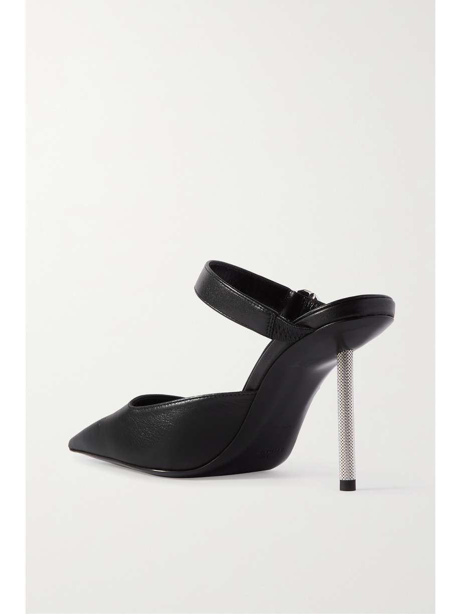 GIVENCHY Voyou embellished leather mules | NET-A-PORTER