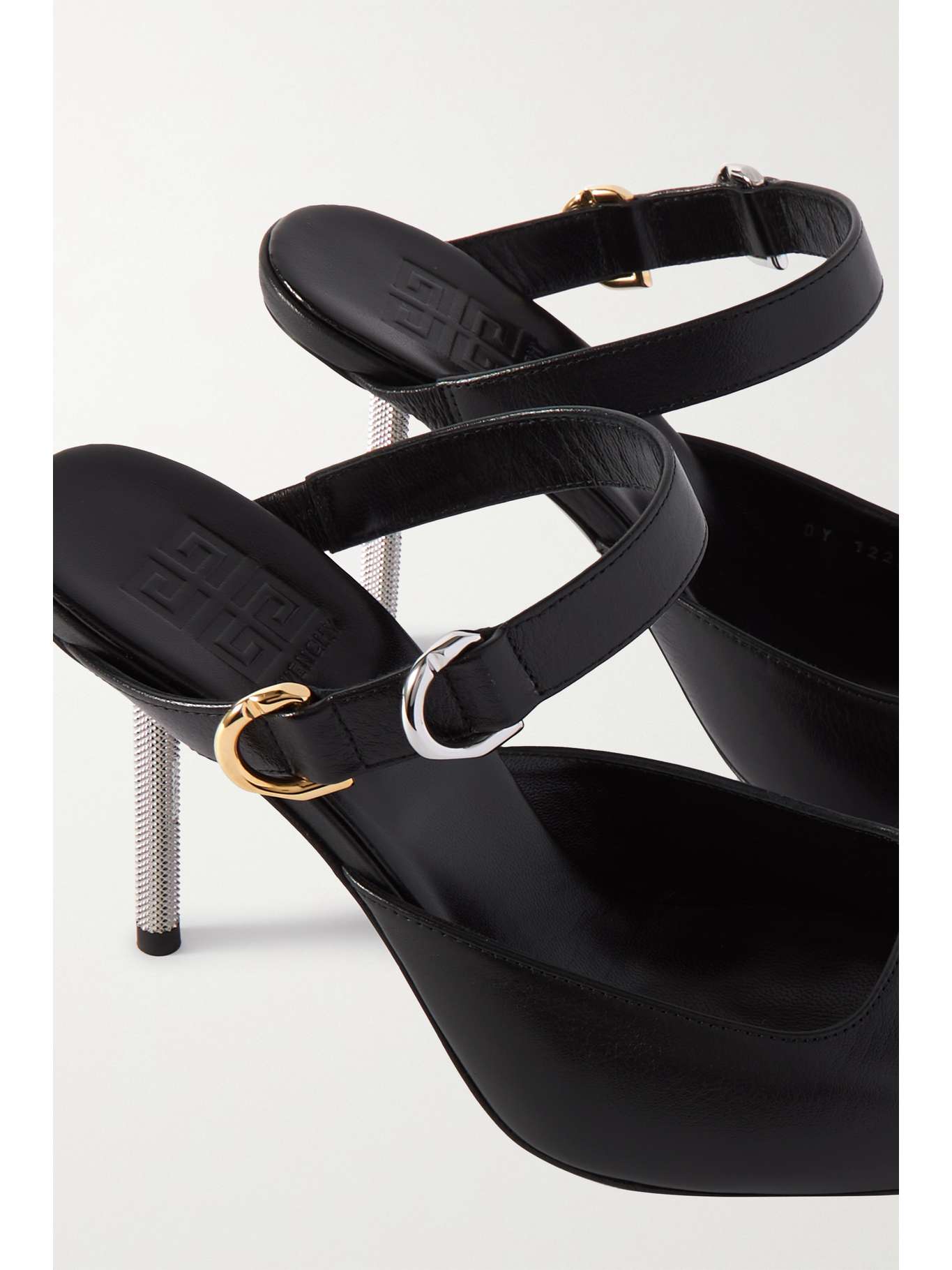 GIVENCHY Voyou embellished leather mules | NET-A-PORTER