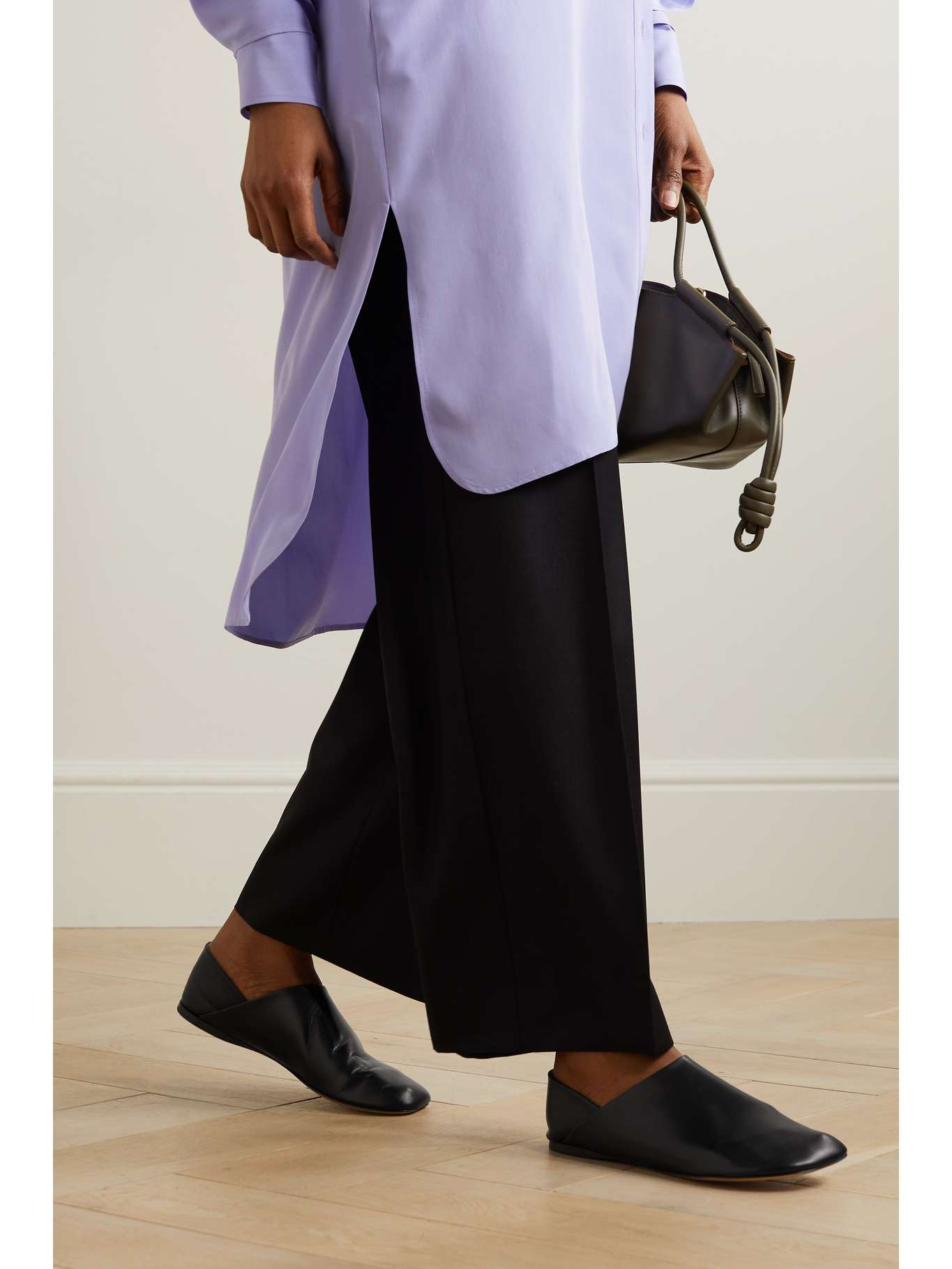 LOEWE Toy leather slippers | NET-A-PORTER