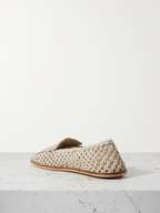 ST. AGNI + NET SUSTAIN macramé leather loafers | NET-A-PORTER