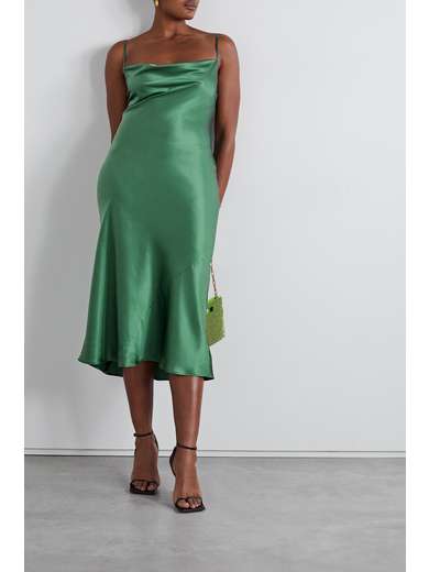 REFORMATION Salamanca silk midi dress | NET-A-PORTER