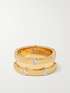VILTIER Rayon Trio 18-karat gold diamond ring | NET-A-PORTER