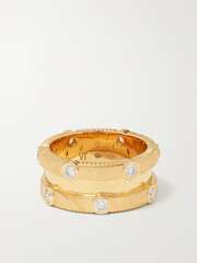 VILTIER Rayon Trio 18-karat gold diamond ring | NET-A-PORTER