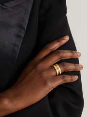 VILTIER Rayon Trio 18-karat gold diamond ring | NET-A-PORTER