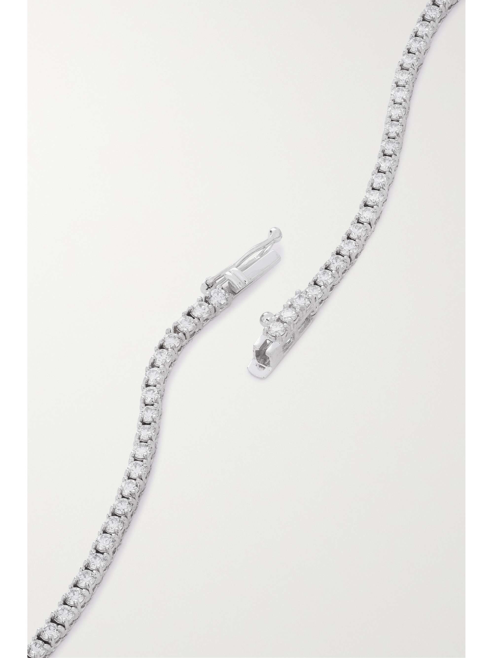 MIZUKI Margo 18-karat white gold, pearl and diamond necklace | NET-A ...