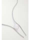 MIZUKI Margo 18-karat white gold, pearl and diamond necklace | NET-A ...