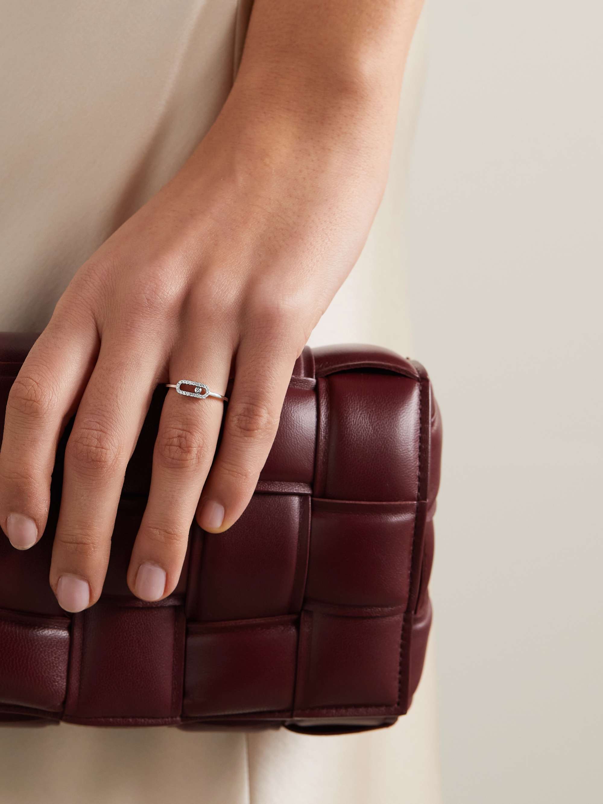 MESSIKA Move Uno 18-karat white gold diamond ring | NET-A-PORTER