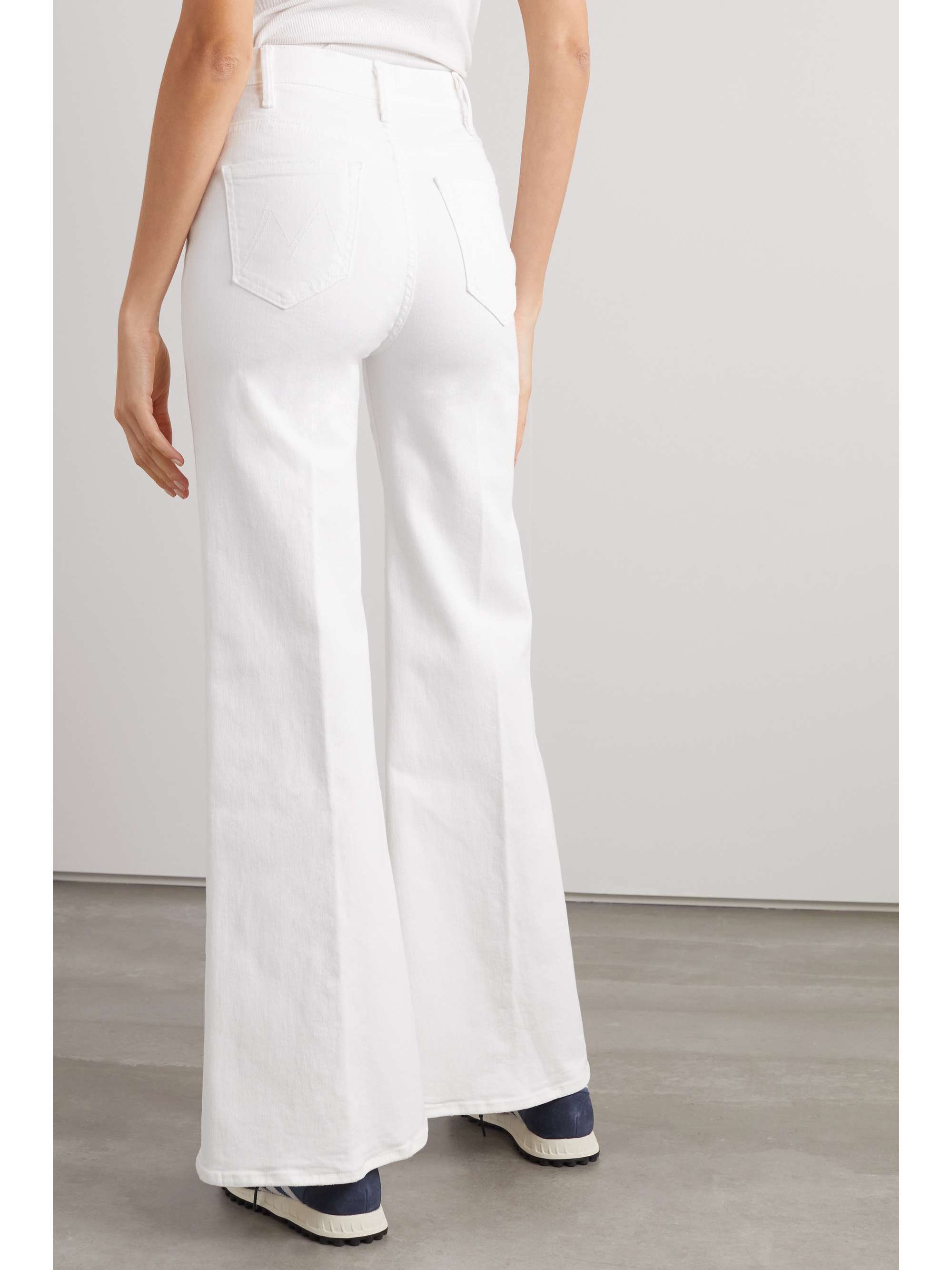 Mother The Hustler Roller Skimp High Rise Wide Leg Jeans Net A Porter