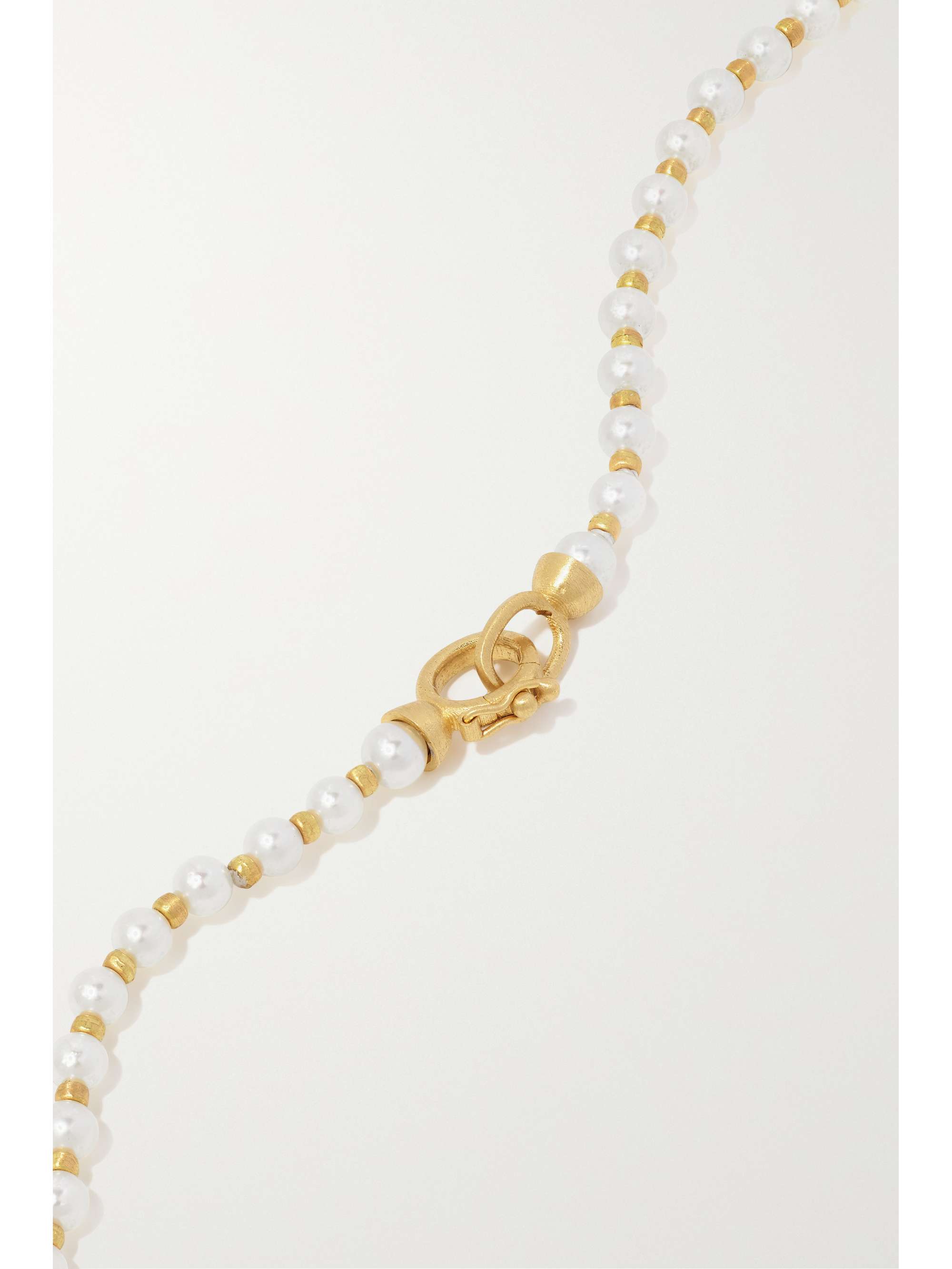 IRENE NEUWIRTH 18-karat gold, pearl and beryl necklace | NET-A-PORTER