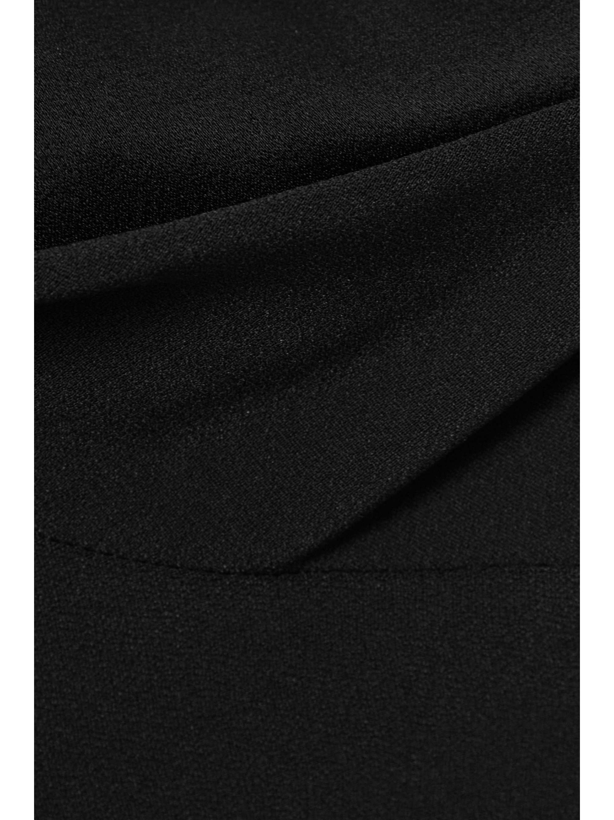 Victoria Beckham Asymmetric Fringed Satin Crepe Midi Dress Net A Porter