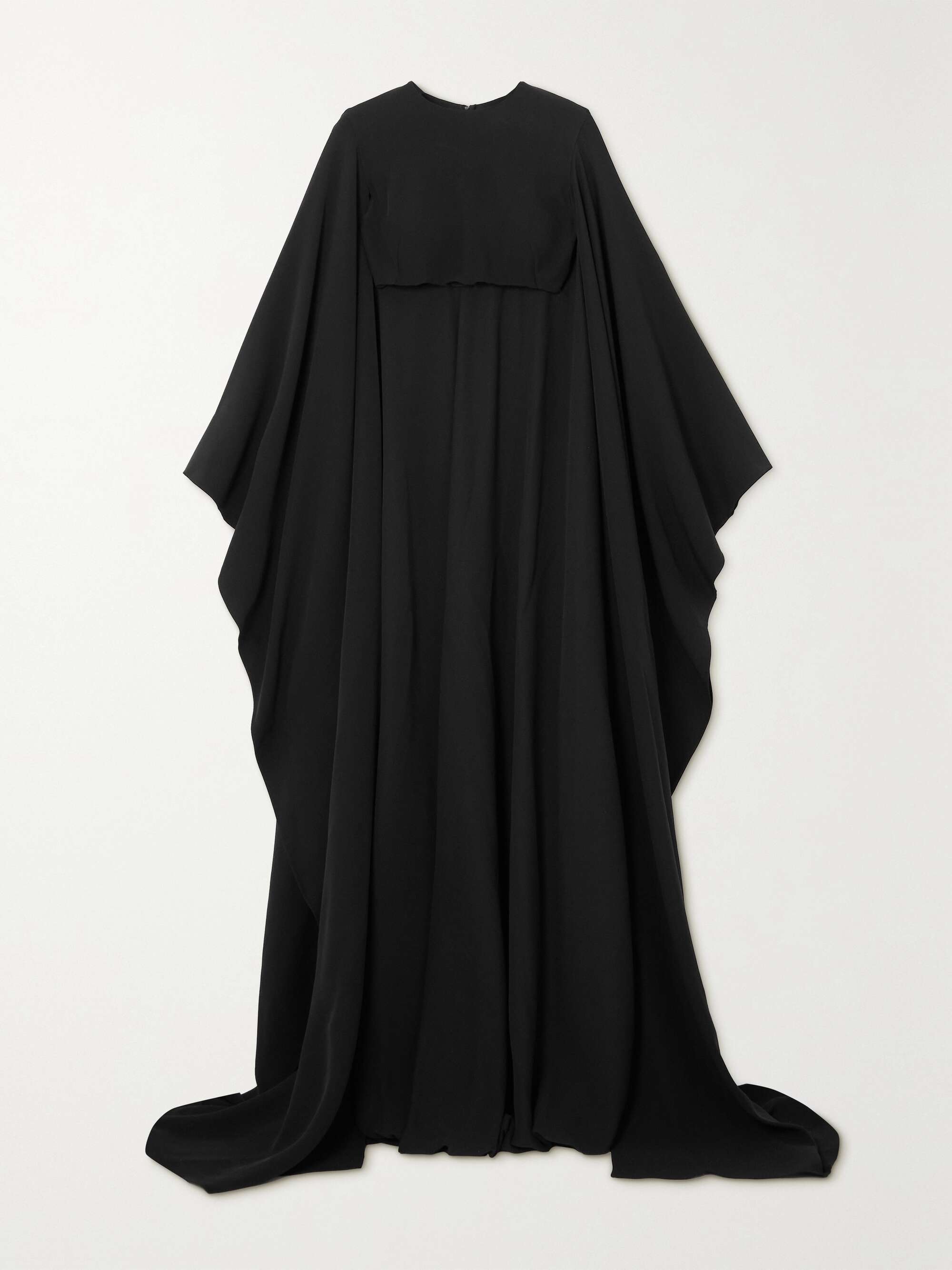 VALENTINO GARAVANI Cape-effect cropped silk top | NET-A-PORTER