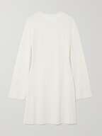 CHLOÉ Wool, cashmere and silk pointelle-knit mini dress | NET-A-PORTER