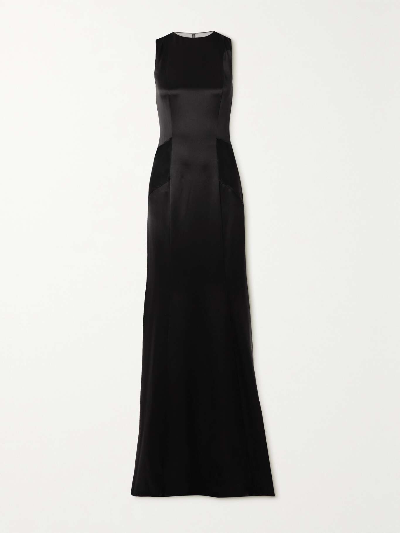 GIVENCHY Paneled tulle and draped silk-satin gown | NET-A-PORTER