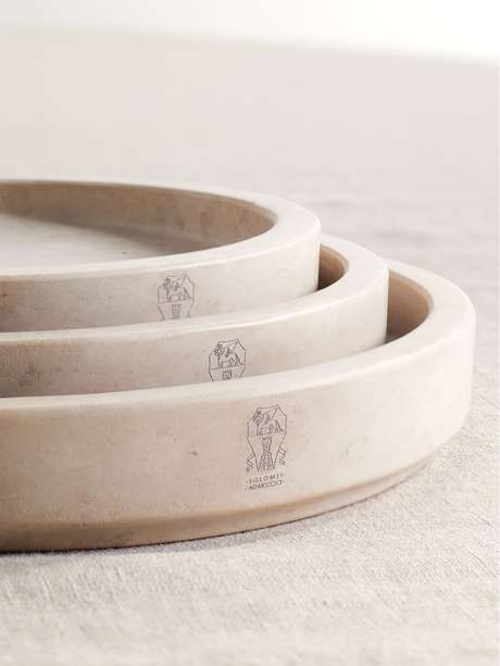 BRUNELLO CUCINELLI Set of three stone plates | NET-A-PORTER