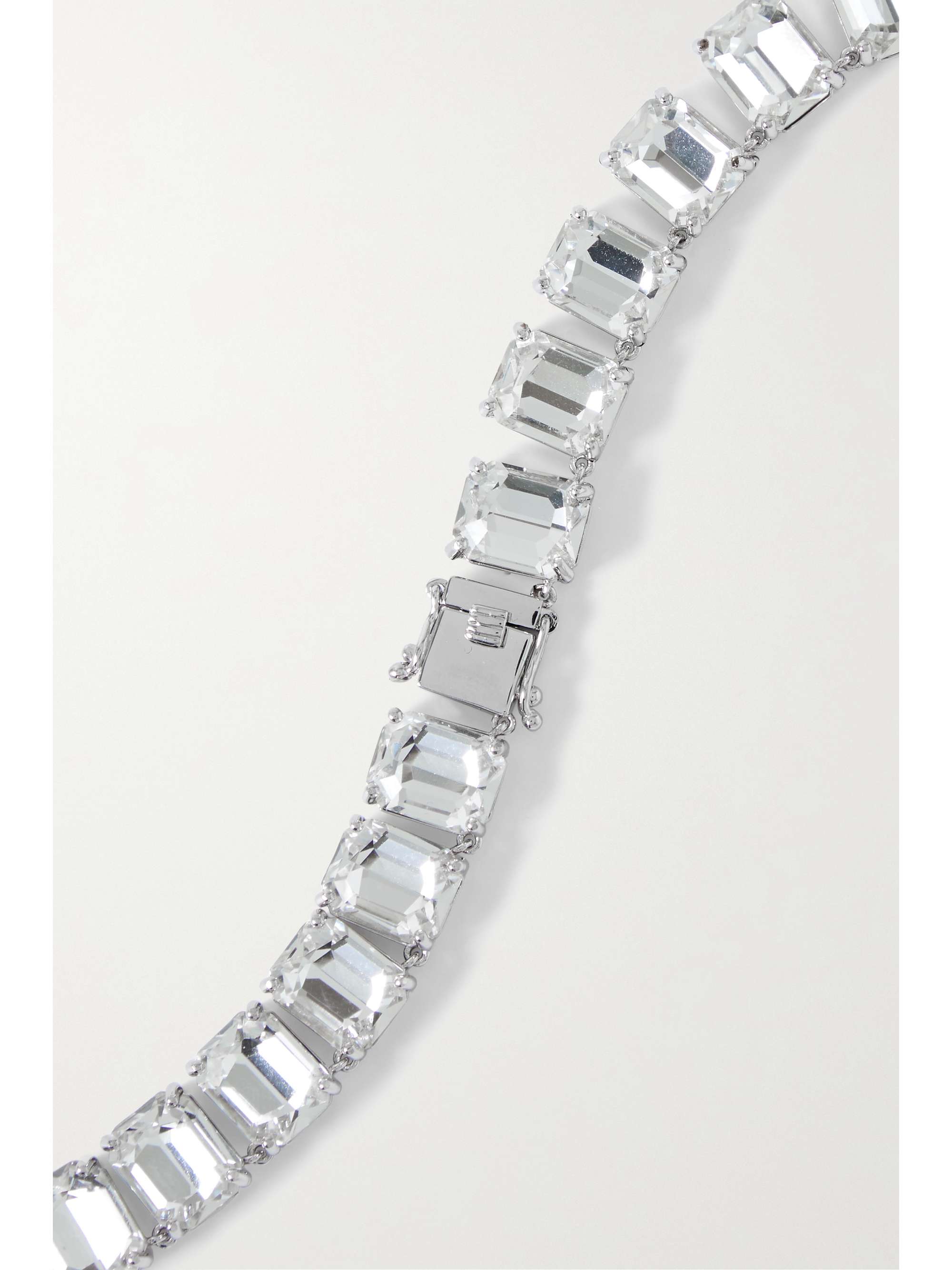 White Anna silver-tone crystal necklace | MARTHA CALVO | NET-A-PORTER