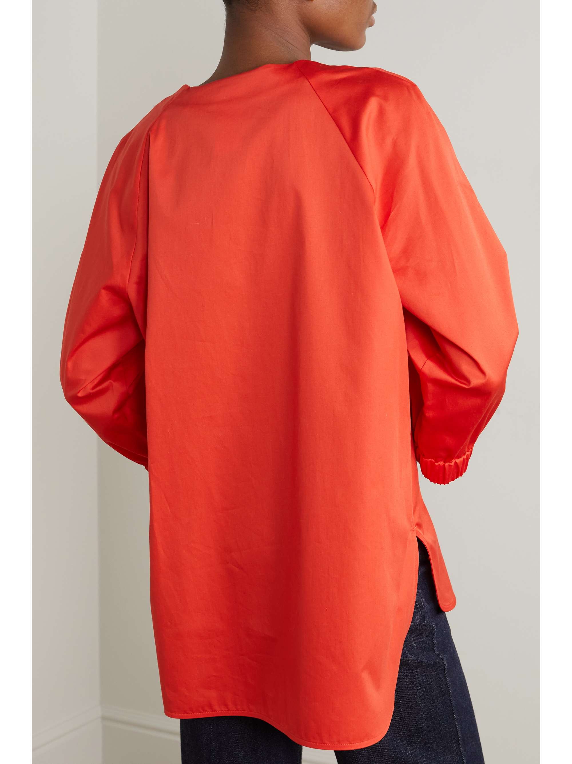 MAX MARA Leisure Pordoi cotton-sateen blouse | NET-A-PORTER