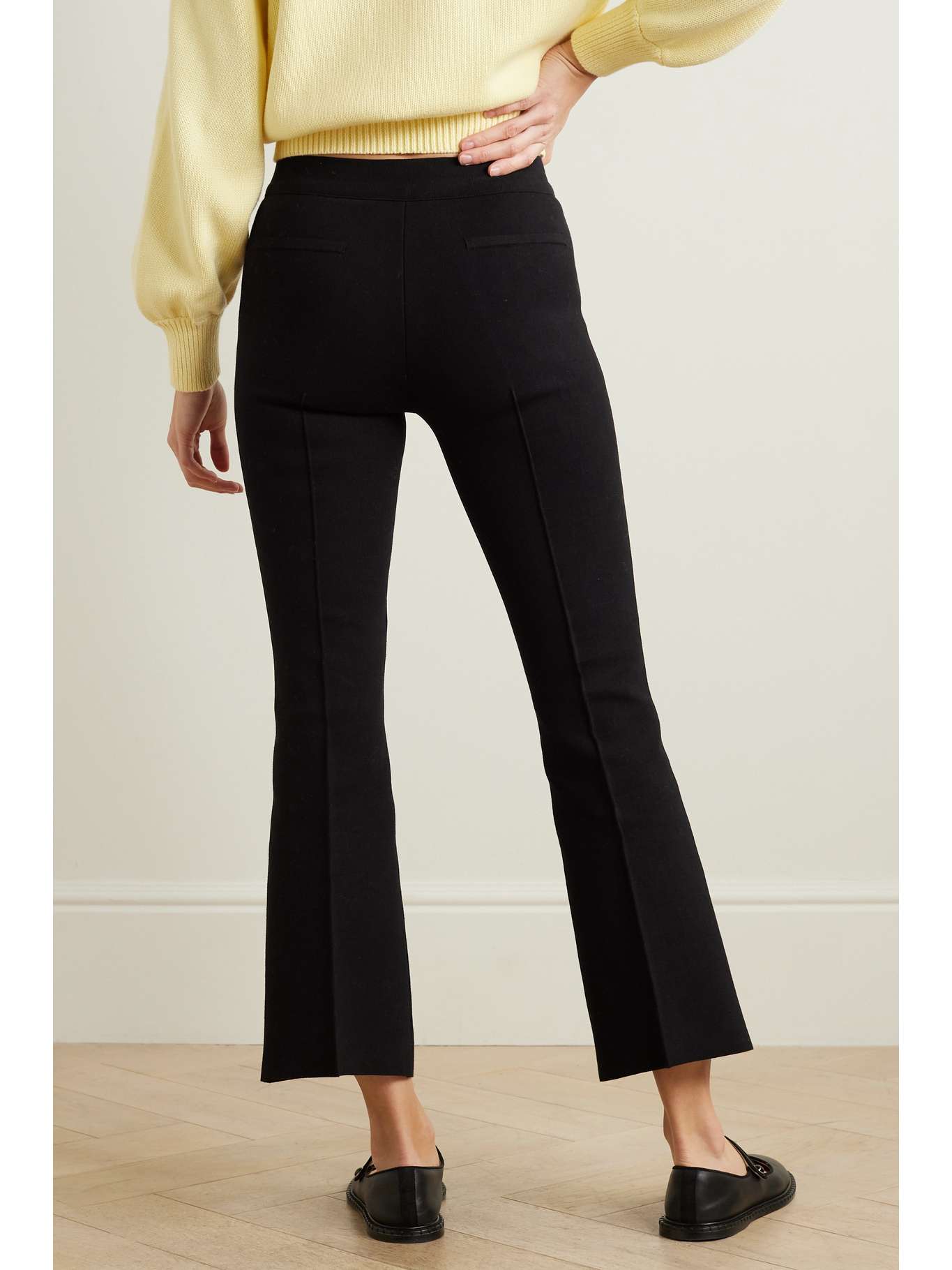 HIGH SPORT Kick cropped stretch-cotton flared pants | NET-A-PORTER