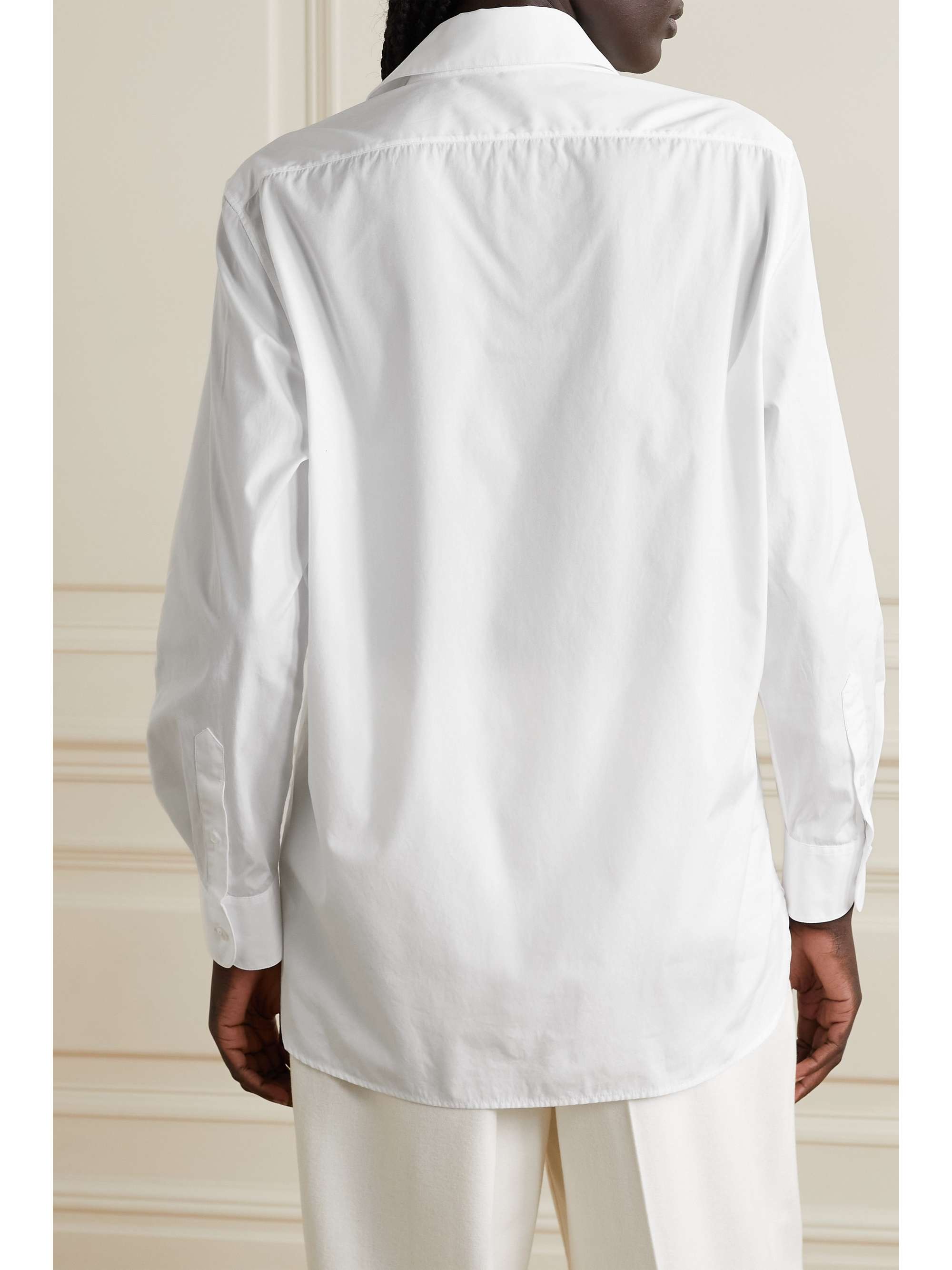 THE ROW Essentials Sisilia cotton-poplin shirt | NET-A-PORTER