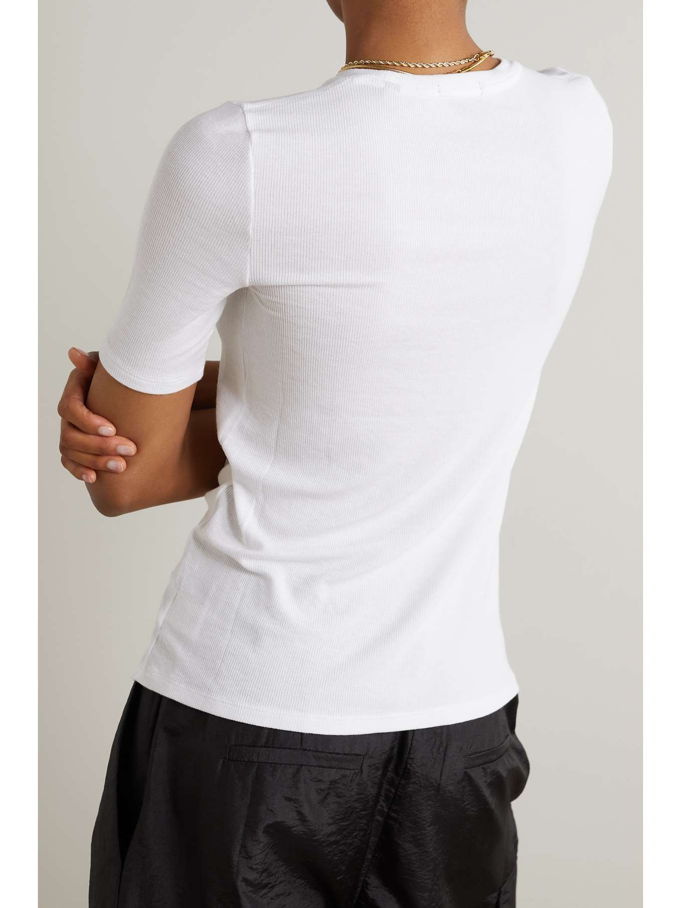 ATM ANTHONY THOMAS MELILLO Ribbed stretch-modal T-shirt | NET-A-PORTER
