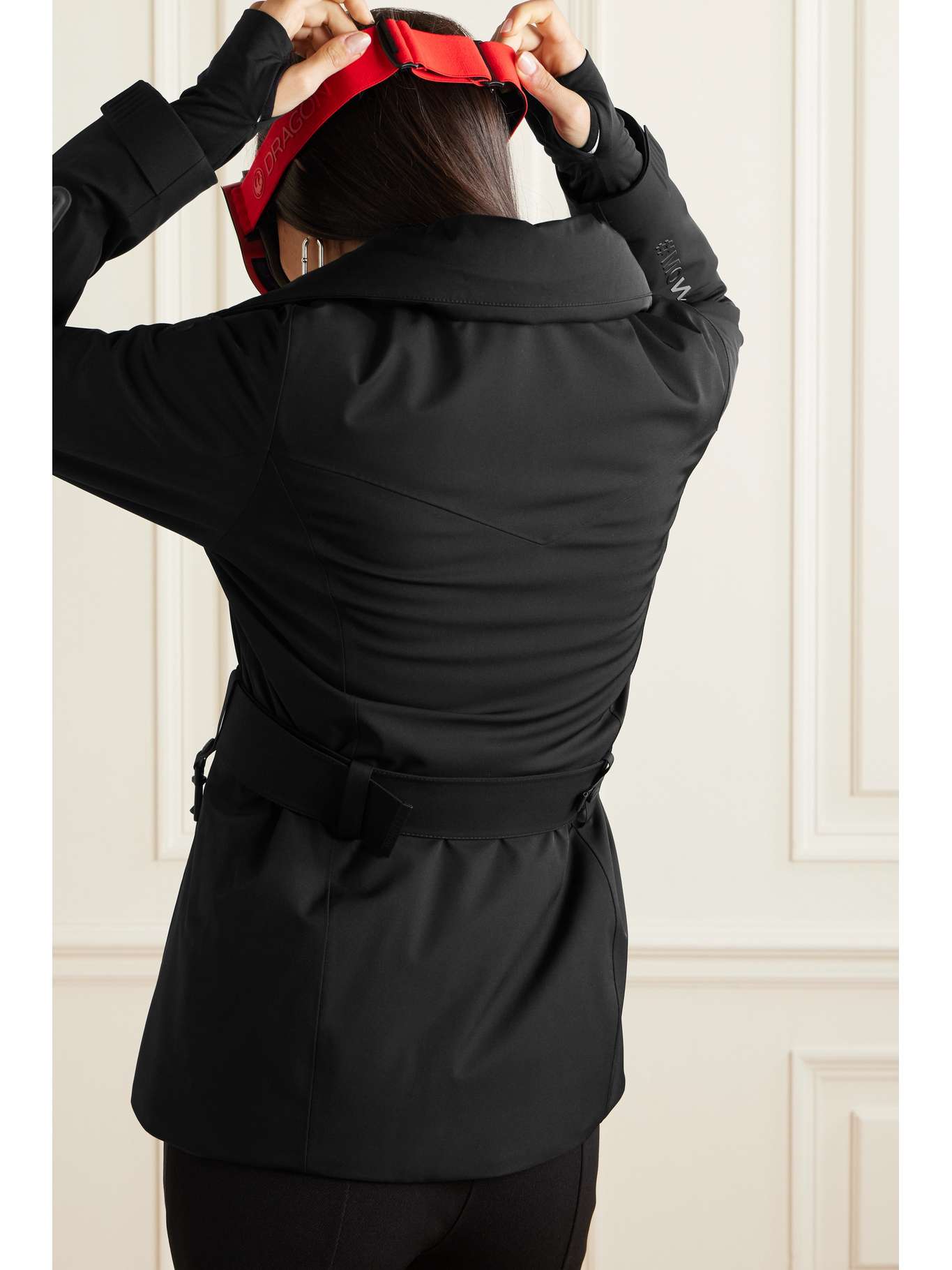 MONCLER GRENOBLE Hainet belted stretch-twill ski jacket | NET-A-PORTER