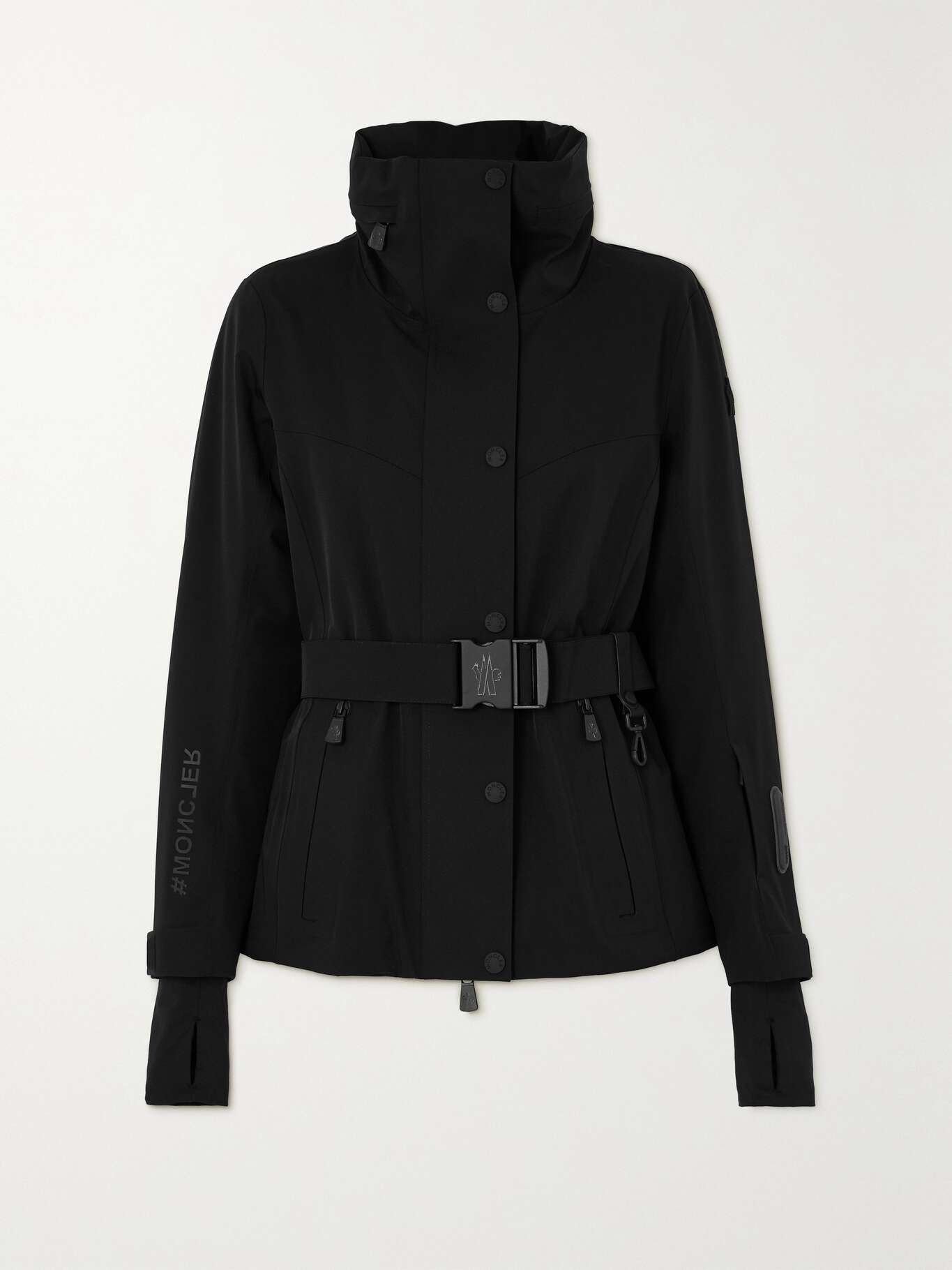 MONCLER GRENOBLE Hainet belted stretch-twill ski jacket | NET-A-PORTER